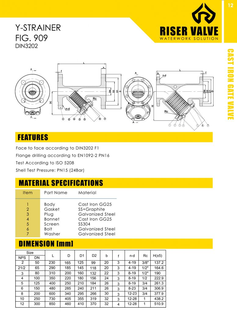 Cast Iron / Ductile Iron Valve – Riser Valve